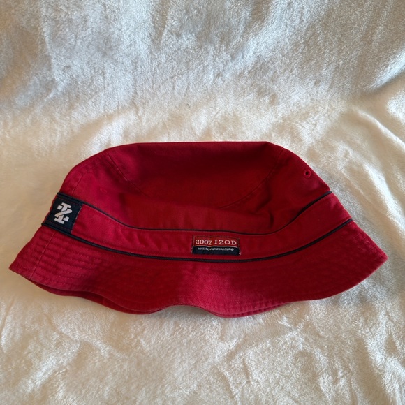 Izod | Accessories | Izod Crimson Bucket Hat With Logo | Poshmark